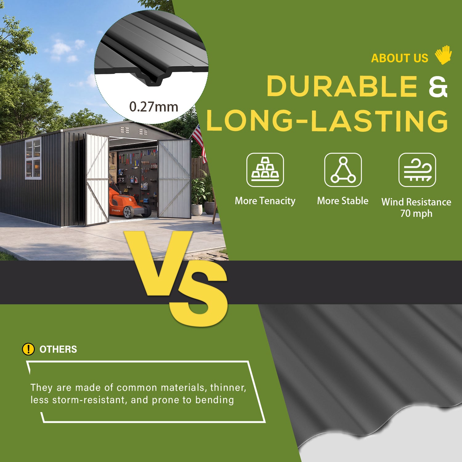 AECOJOY 18'x12' Outdoor Storage Shed - Large Metal Shed with Windows ...