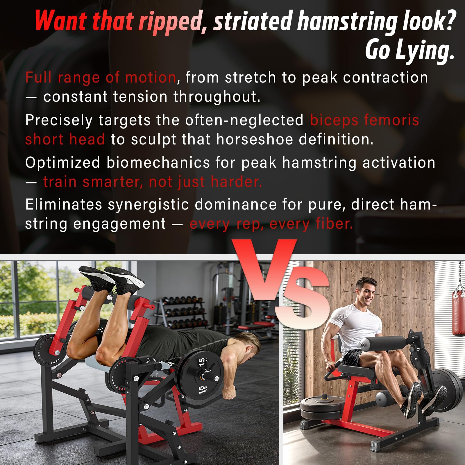 AECOJOY Leg Extension and Curl Machine - Unilateral & Bilateral Seated ...